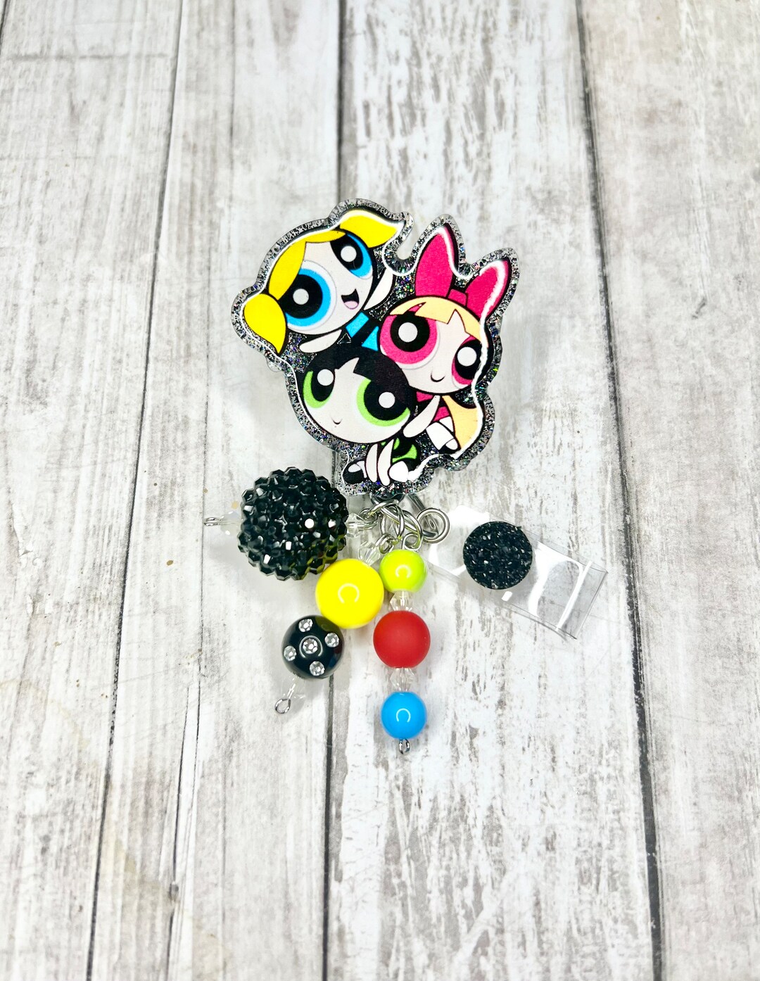 Puff Girls Badge Reel, Cute Puff Girls Badge Reel, Nurse Badge Reel ...