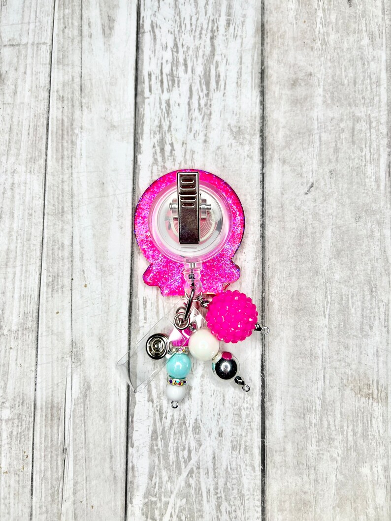 Glitter MRI Machine Badge Reel, Nurse Radiology ID - Etsy