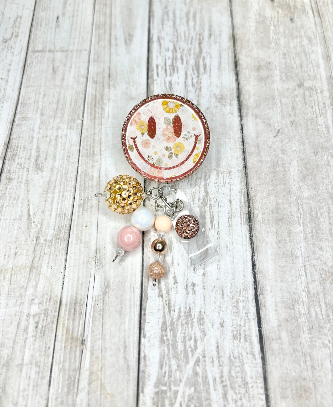 Smiley Face Badge Reel, Happy Face Badge Reel, Summer Smiley Face Badge ...