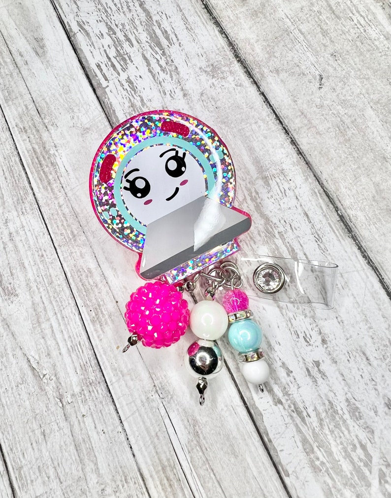 Glitter MRI Machine Badge Reel, Nurse Radiology ID - Etsy