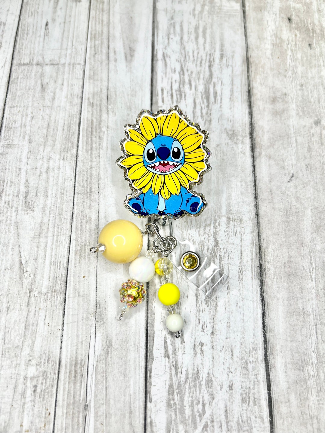Sunflower Stitch Badge Reel: Handmade Nurse Badge - Etsy