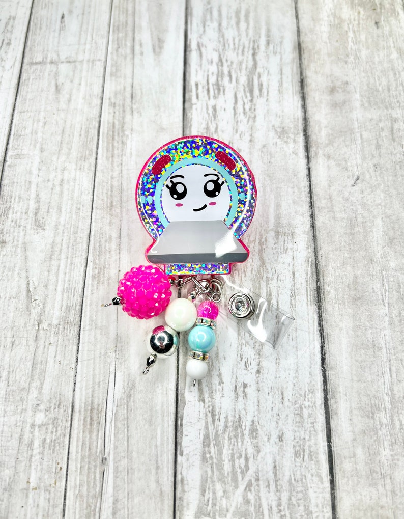 Glitter MRI Machine Badge Reel, Nurse Radiology ID - Etsy