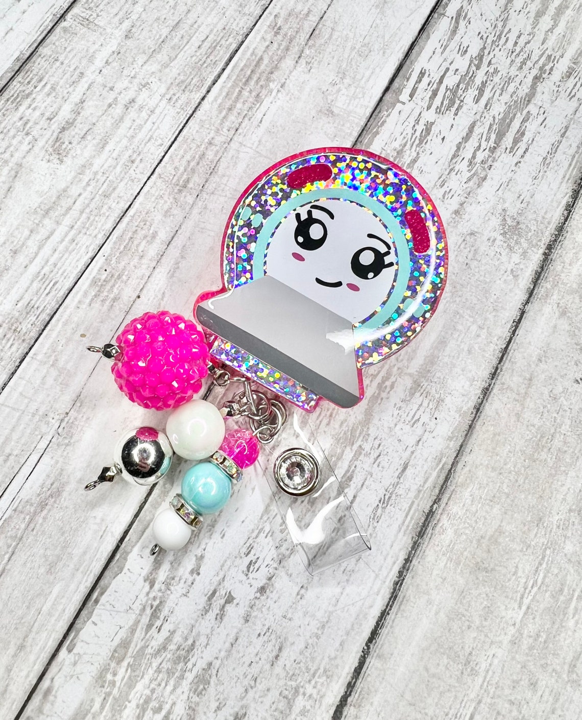 Glitter MRI Machine Badge Reel, Nurse Radiology ID - Etsy