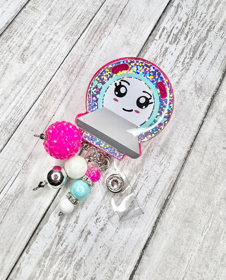 Glitter MRI Machine Badge Reel, Nurse Radiology ID - Etsy
