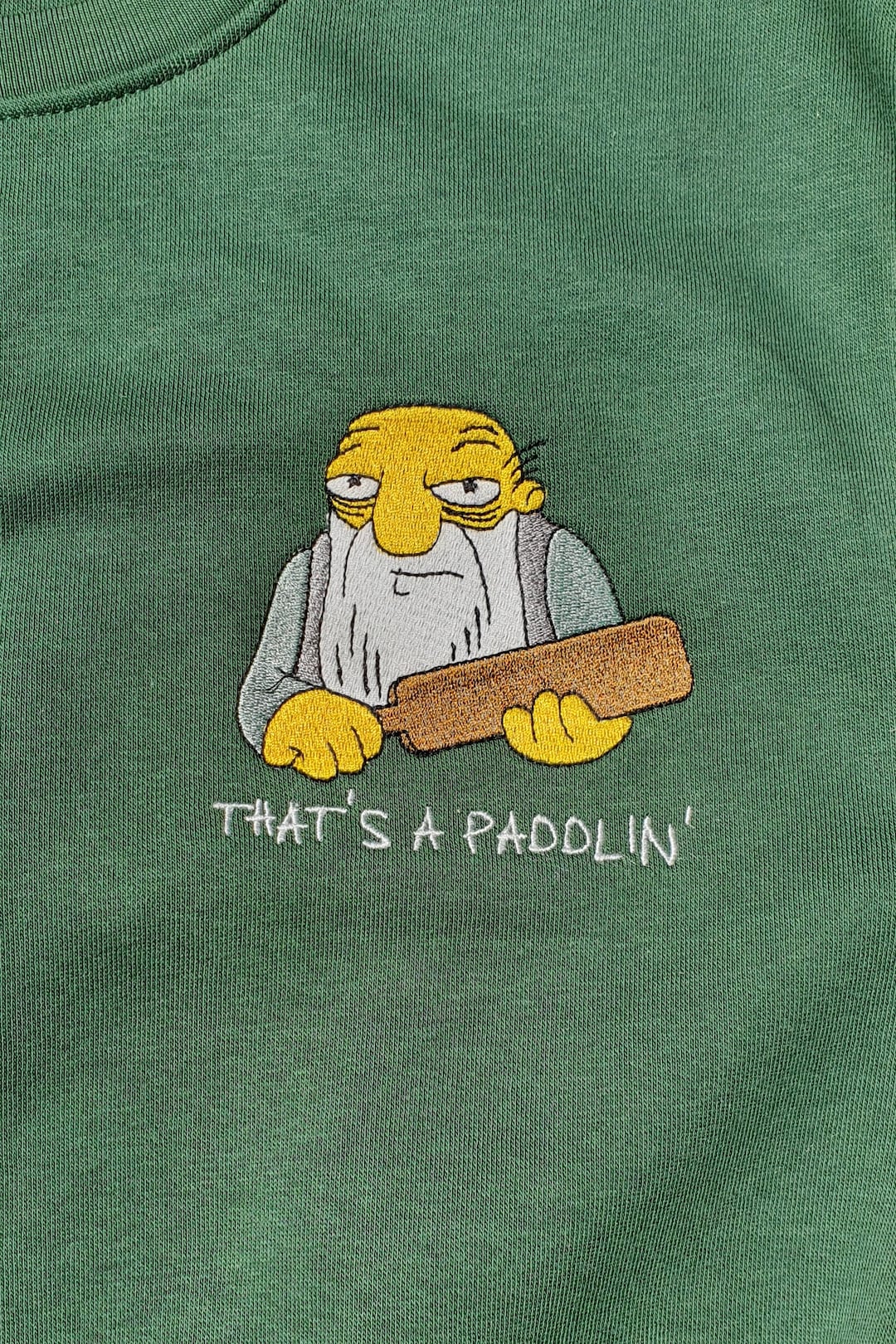 The Simpsons 'that's a Paddlin' Eco-friendly Embroidered T Shirt ...
