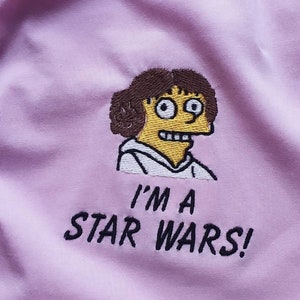 The Simpsons Ralph Wiggum Star Wars Princess Leia 'i'm | Etsy