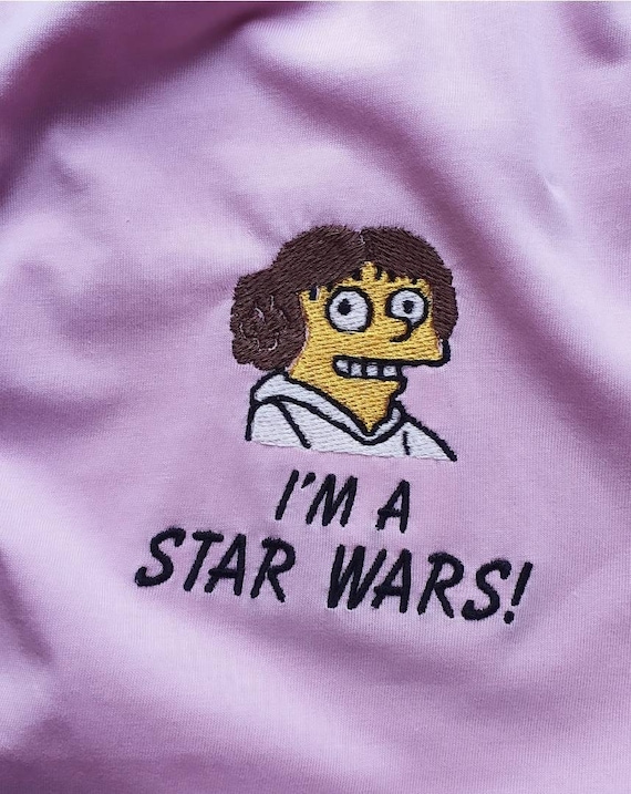 The Simpsons Ralph Wiggum Star Wars Princess Leia 'i'm | Etsy