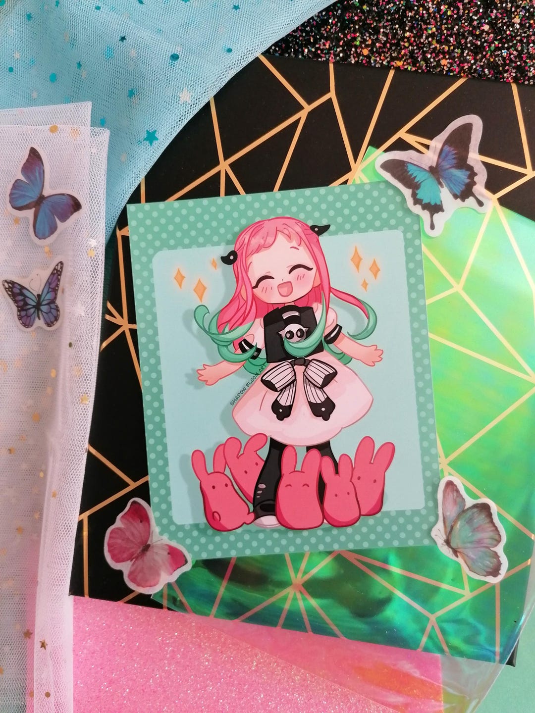 Chibi Ghost Girl - Print - Etsy