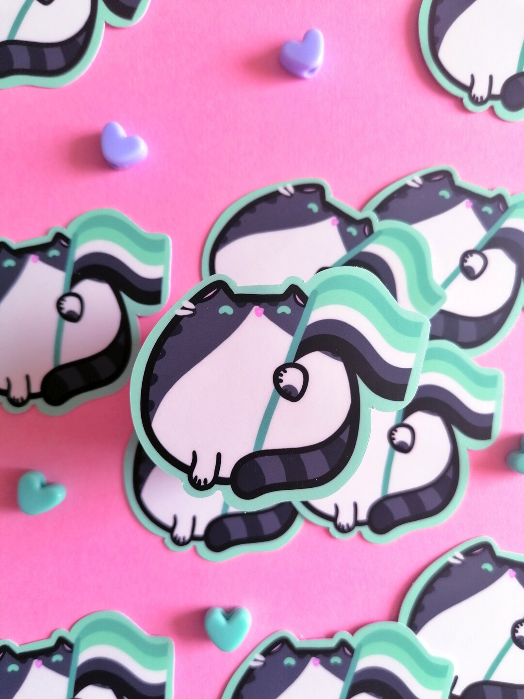 Proud Aro Kitty Sticker - Etsy