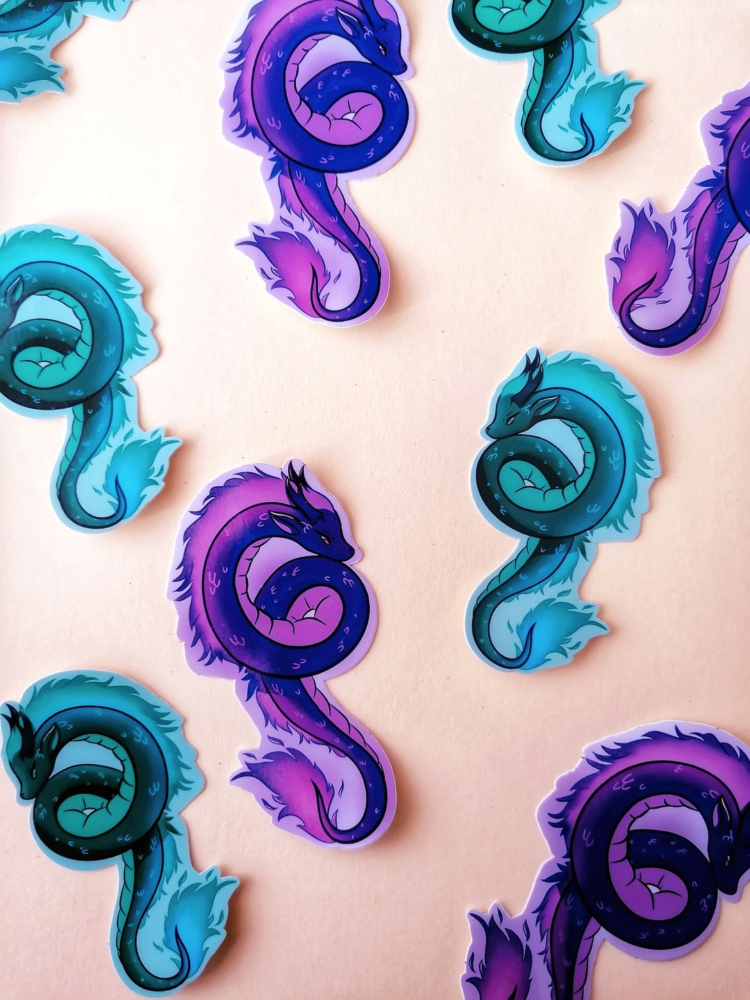 Dragon Sticker Set - Etsy