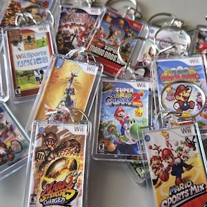 Nintendo Wii Game Art Video Game Keychain | Chain | Hanger | Pendent (2 ...