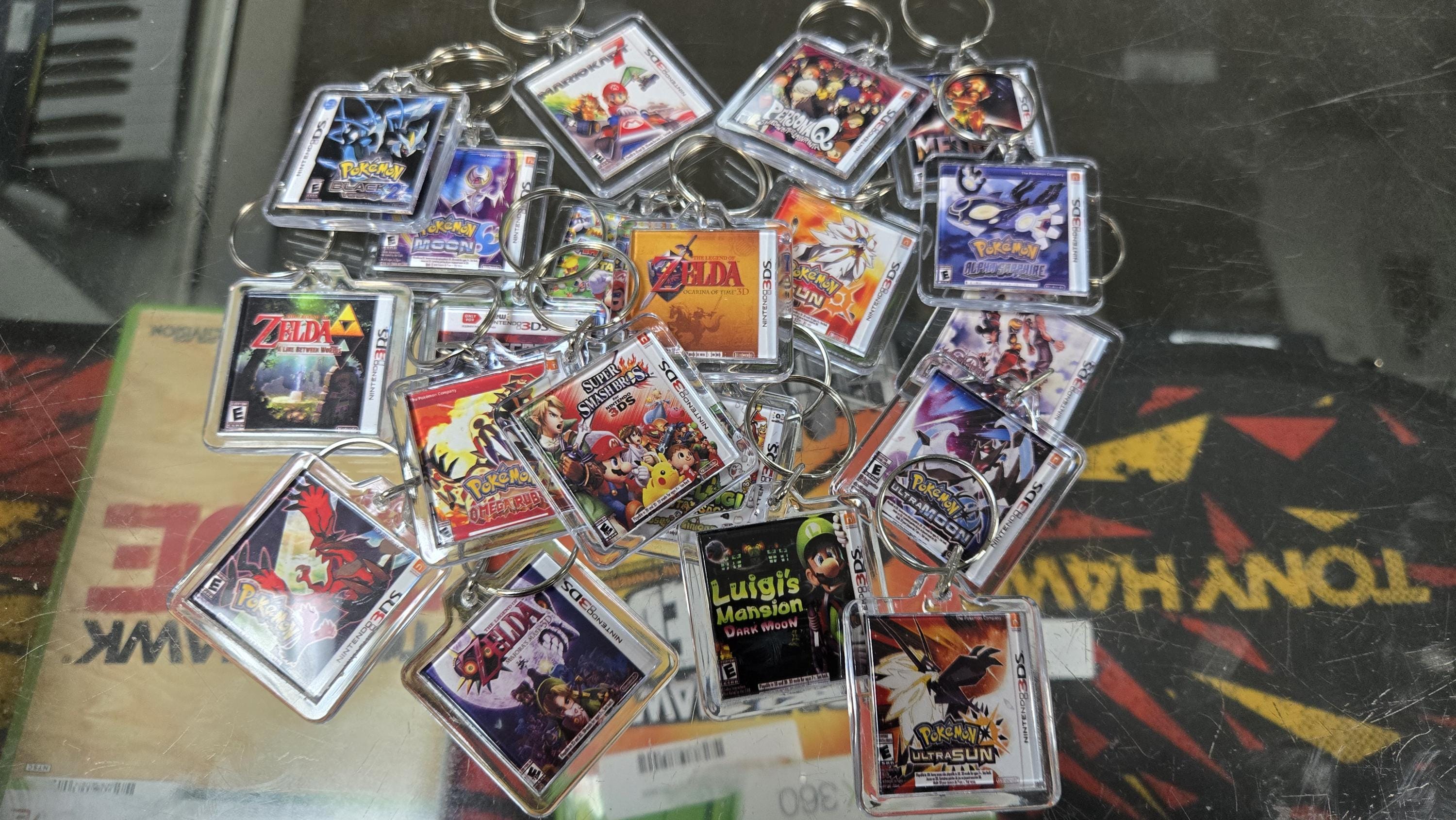 Nintendo 3DS N3DS Game Art Video Game Keychain | Chain | Hanger ...