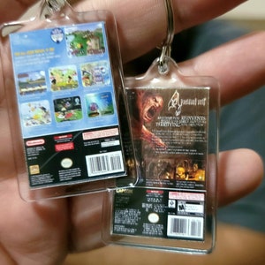 Gamecube GC Game Art Video Game Keychain | Chain | Hanger | Pendent (2 ...
