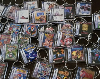 Gamecube GC Game Art Video Game Keychain Chain Hanger Pendent 2 Sided ...