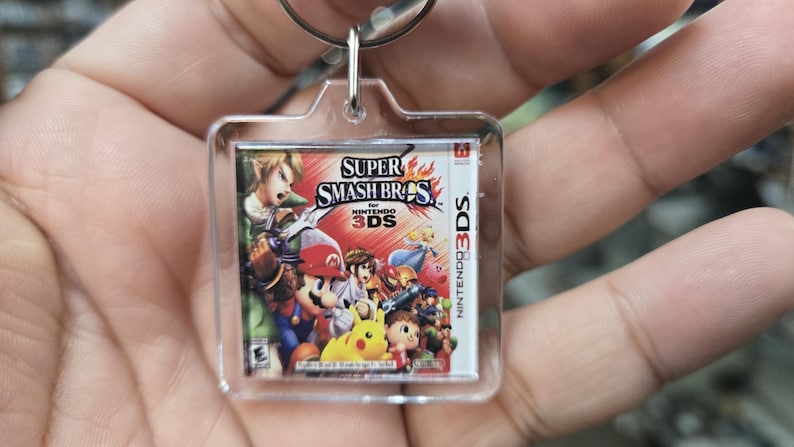 Nintendo 3DS N3DS Game Art Video Game Keychain | Chain | Hanger ...
