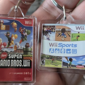 Nintendo Wii Game Art Video Game Keychain | Chain | Hanger | Pendent (2 ...