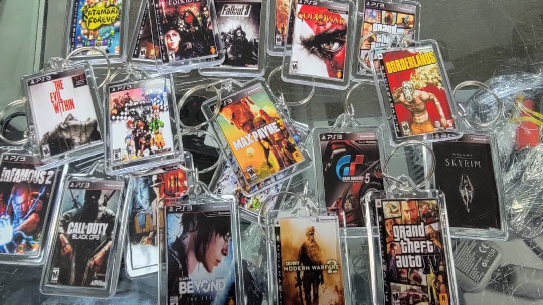 Playstation 3 PS3 Game Art Video Game Keychain | Chain | Hanger ...