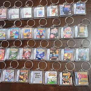 Gameboy Advance GBA Game Art Video Game Keychain | Chain | Hanger ...