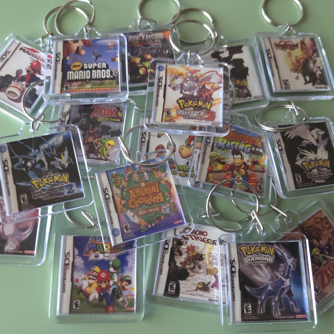 Nintendo DS NDS Game Art Video Game Keychain | Chain | Hanger | Pendent ...