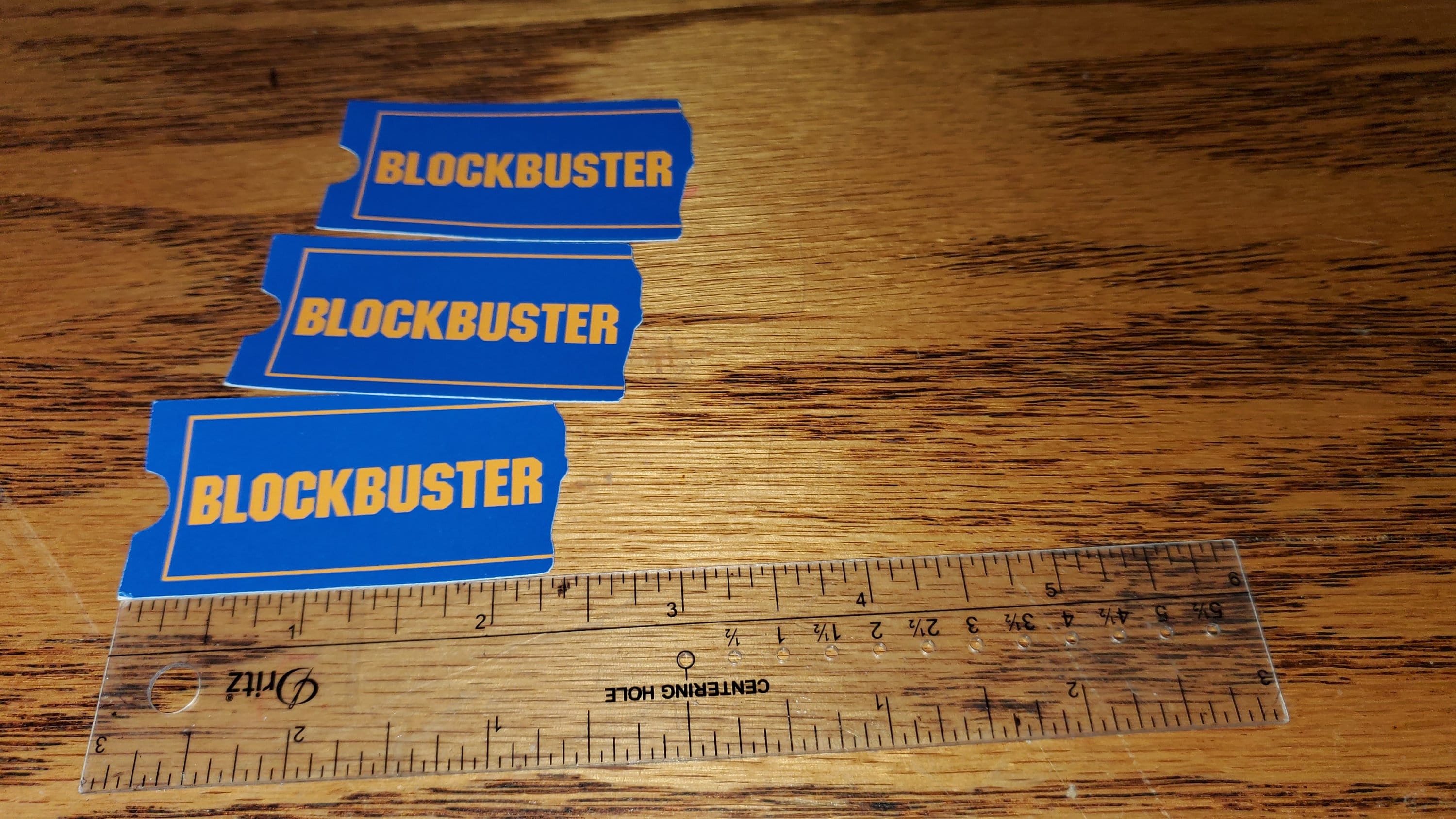 3x Blockbuster Stickers - Waterproof 2.5" Long - Etsy