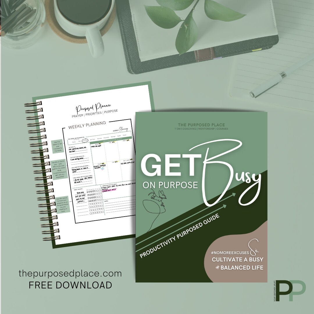 Get Busy on Purpose Productivity Guide - Etsy