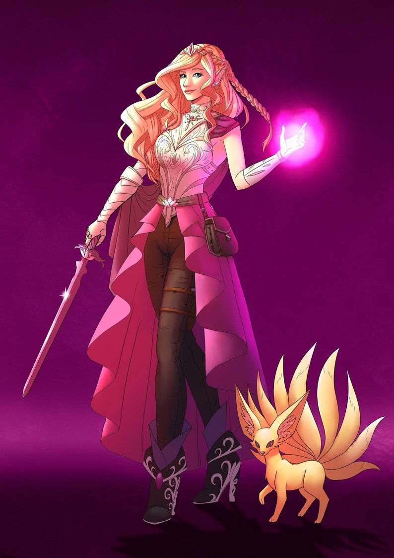 Dnd Character Commission Digital Art Custom Character Art - Etsy
