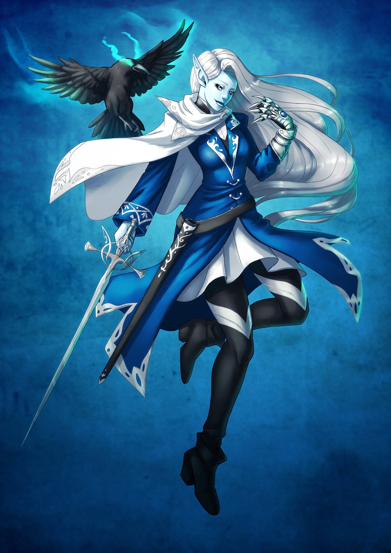 Dnd Character Commission Digital Art Custom Character Art - Etsy