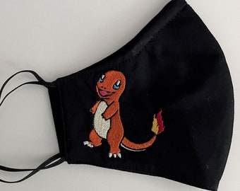 Charmander Face Mask - Etsy