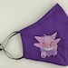 Gengar Pokémon Custom Embroidered Face Mask - Etsy