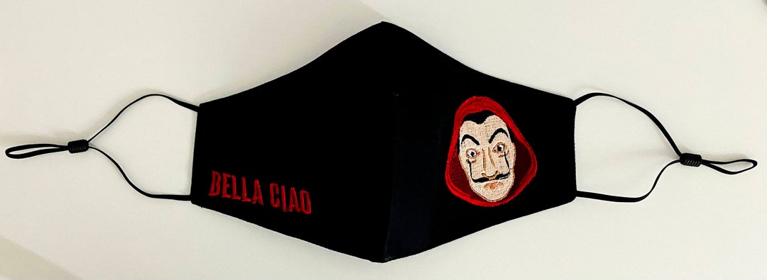 Casa De Papel | Money Heist | Custom Embroidered Face Mask - Etsy
