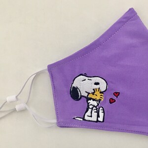 Snoopy and Woodstock | Peanuts | Custom Embroidered Face Mask - Etsy