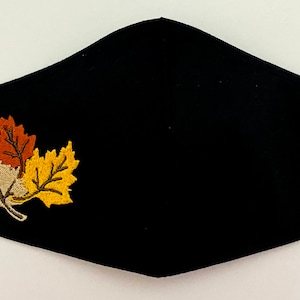 Autumn Leaves | Fall Leaves | Custom Embroidered Face Mask - Etsy