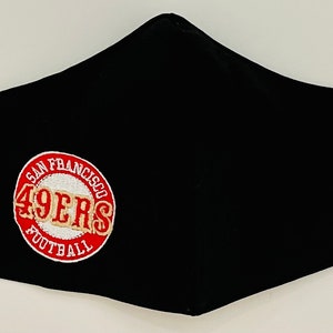 San Francisco 49ers Logo Custom Embroidered Face Mask 2 - Etsy