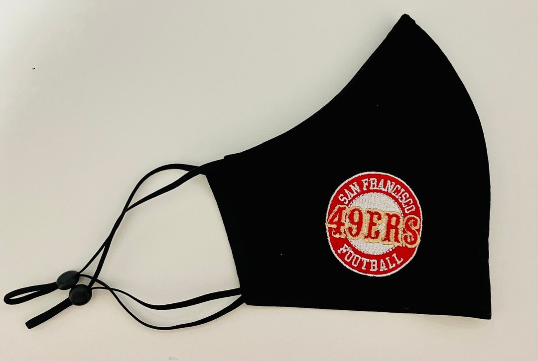 San Francisco 49ers Logo Custom Embroidered Face Mask 2 - Etsy