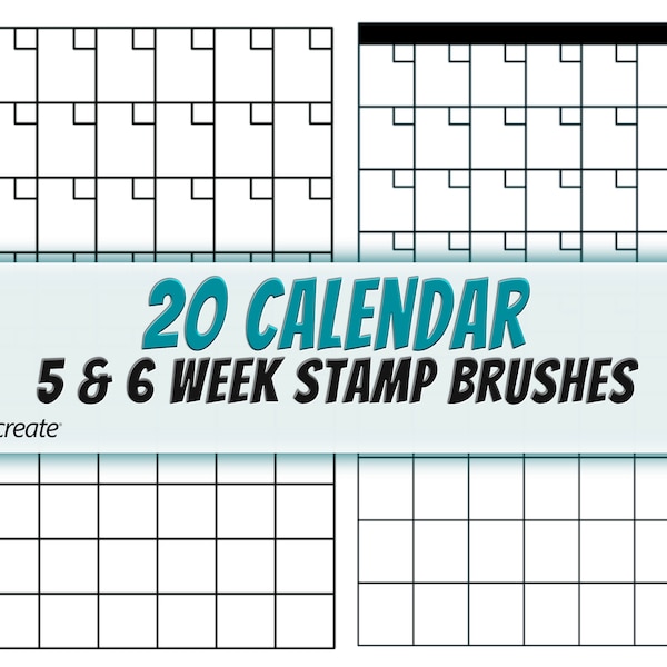 Calendar Stamp - Etsy