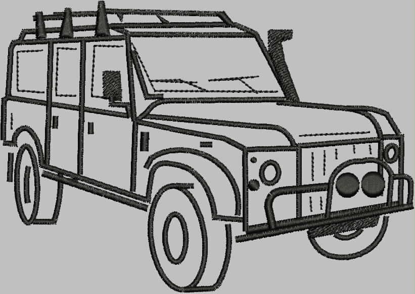 Embroidery File Land Rover - Etsy