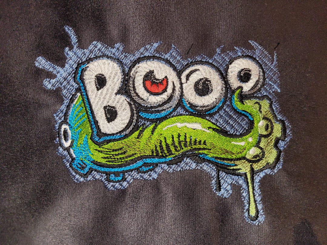 Embroidery File Booo Small Graffiti - Etsy