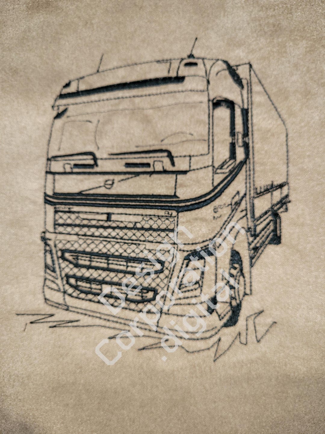 Embroidery File Volvo Drawing - Etsy
