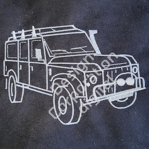 Land Rover Embroidery File - Etsy