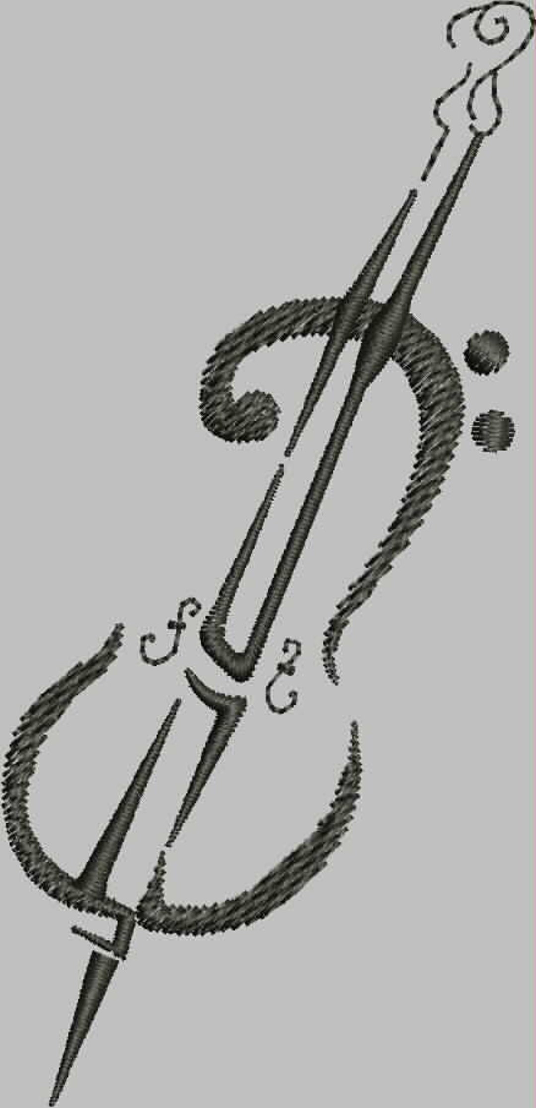 Embroidery File Cello 10 Cm - Etsy