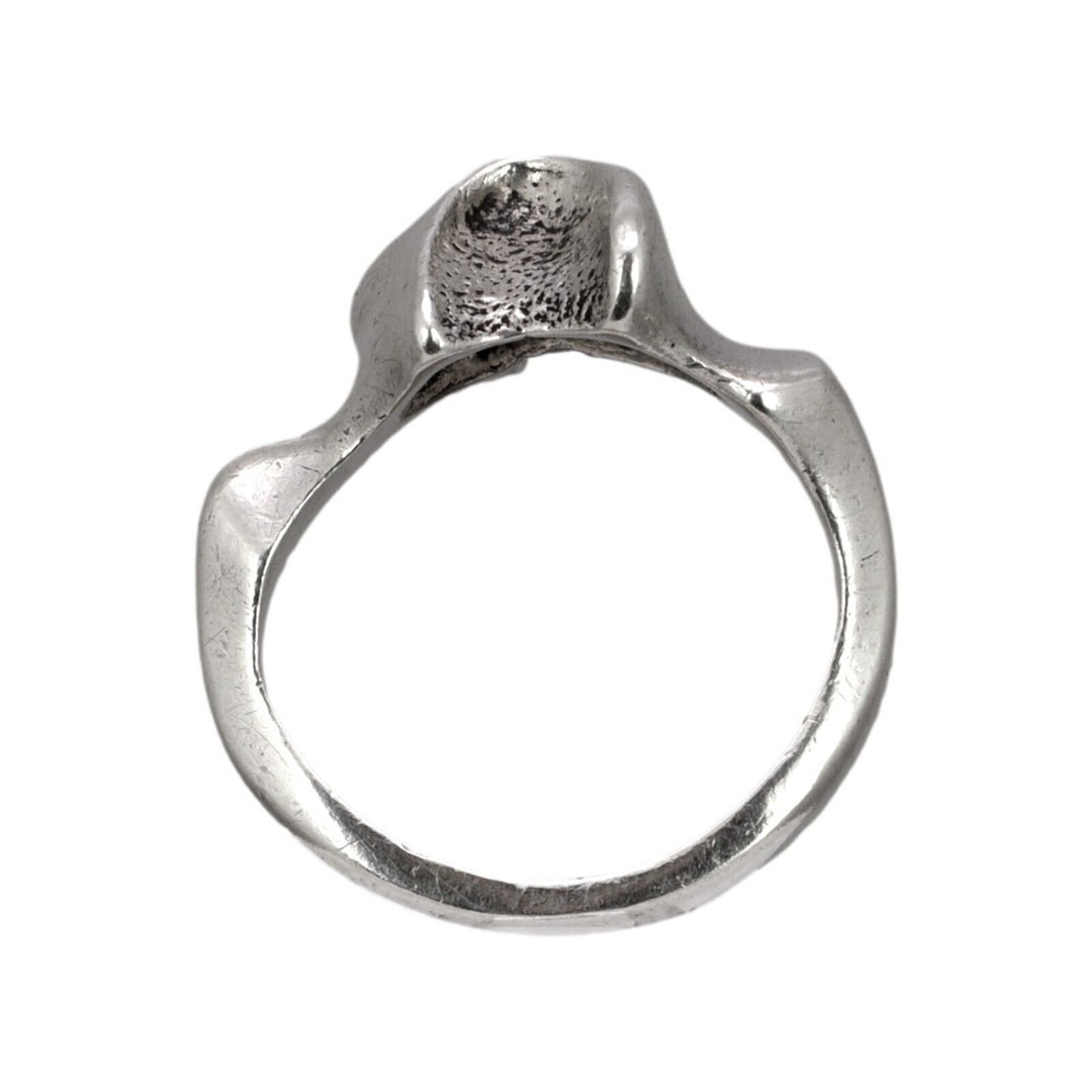 Hallmarked SILVER Abstract Modern Design Ring CW Birmingham 1971 - Etsy