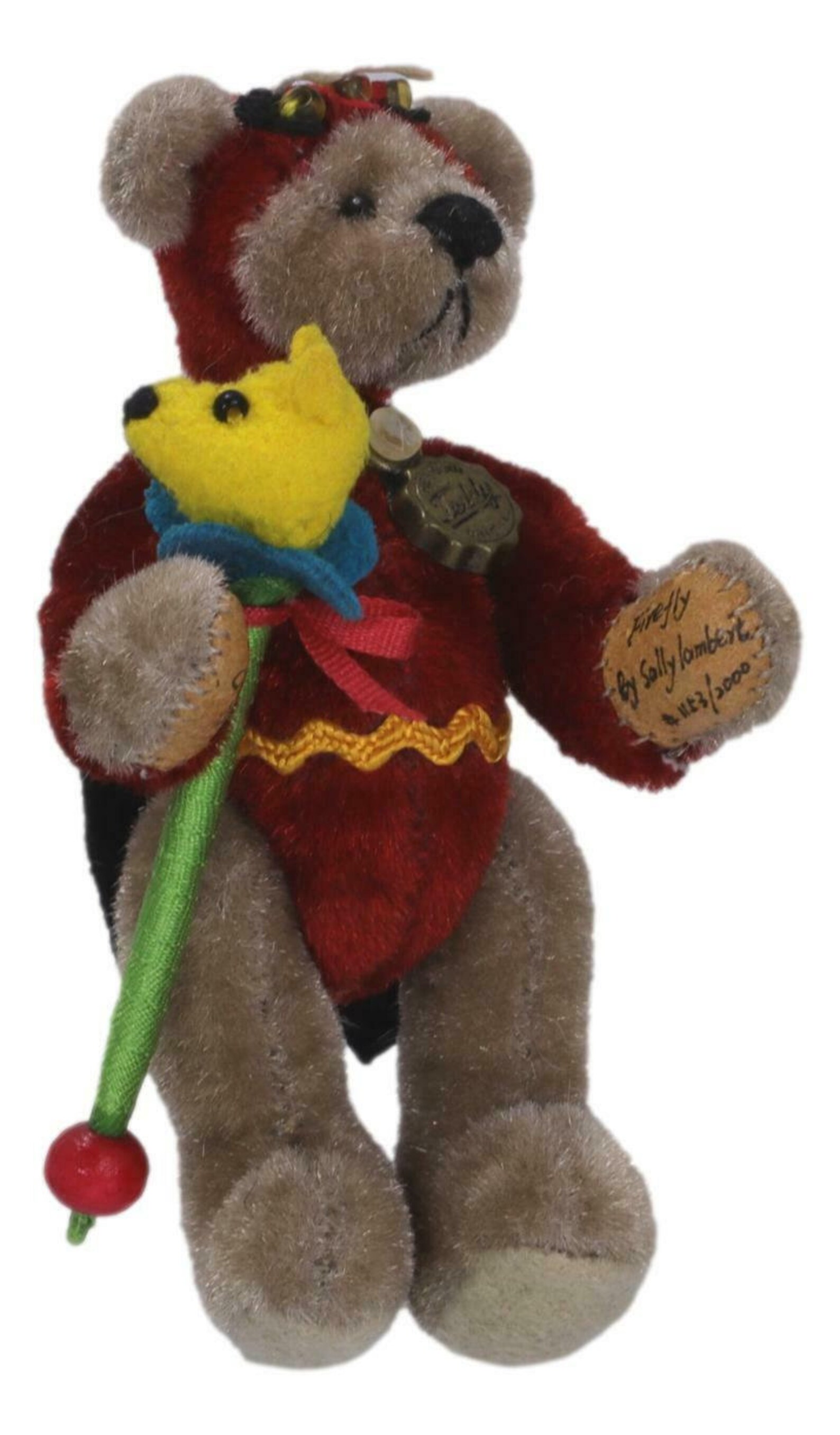 Hermann Teddy Bear Miniature FIREFLY Ltd Edition 1153/2000 6.5cm Tall ...
