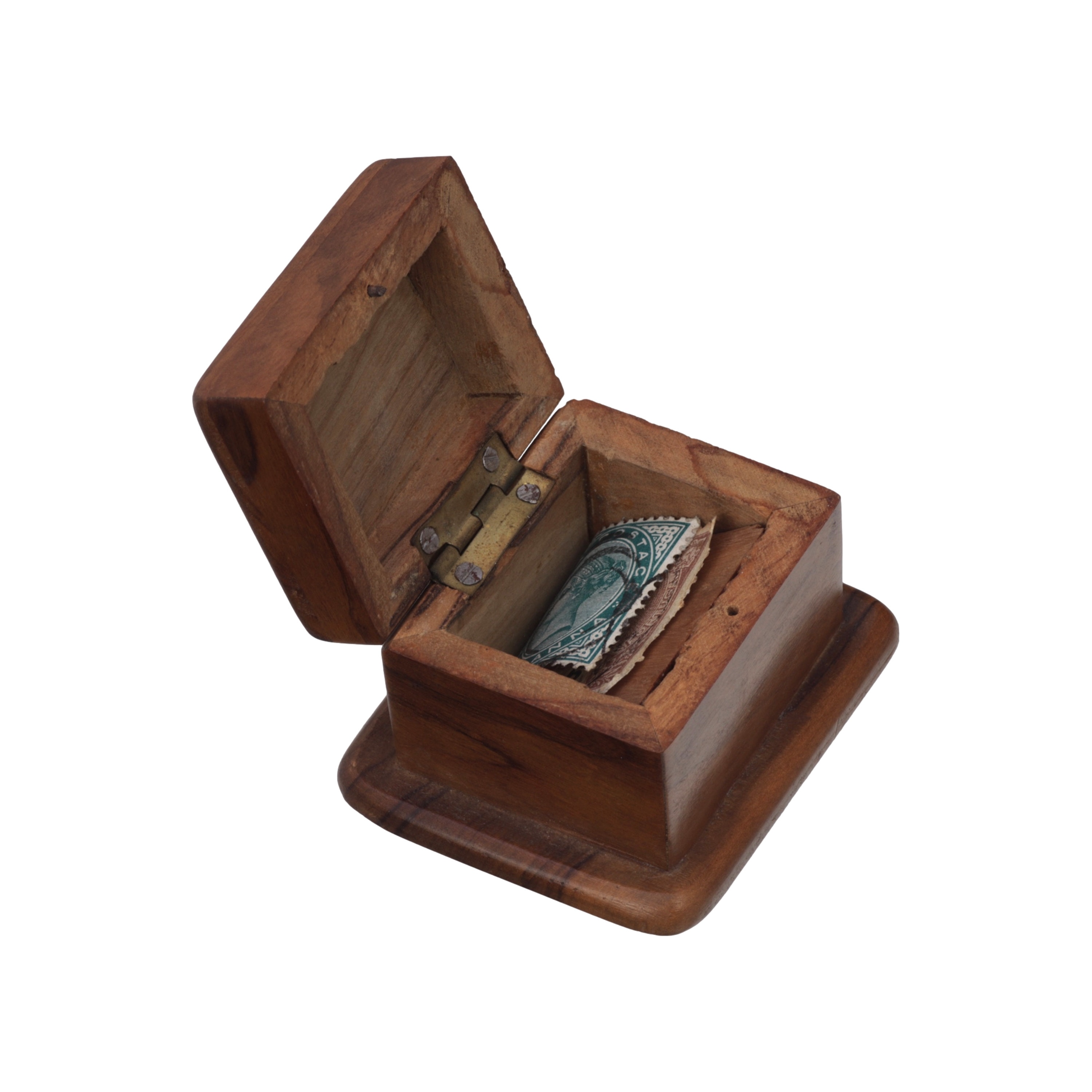 Antique Treen Stamp Box C1910 OLIVE Wood JERUSALEM Souvenir - Etsy