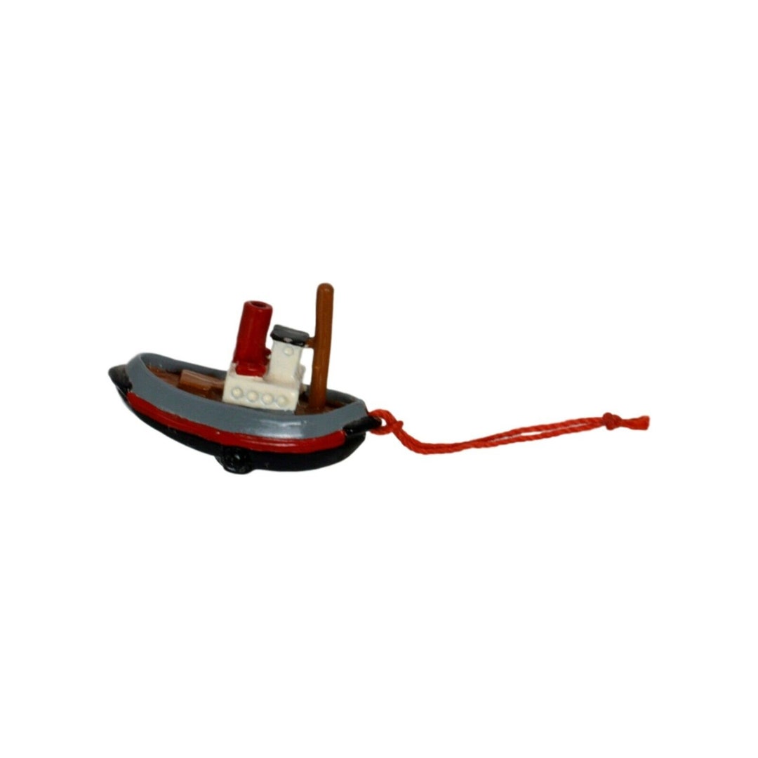 MINNIE MARIA Miniatures Pewter Hand Painted Tug BOAT - Etsy