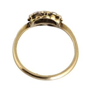 ANTIQUE 18ct Yellow Gold and Platinum Art Deco Diamond Fan Ring - Etsy