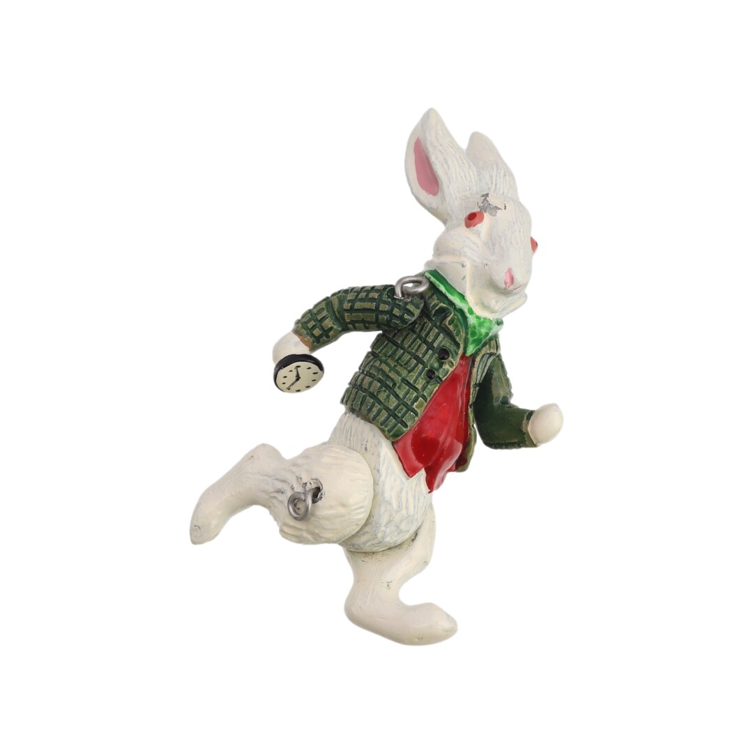 HANTEL Victorian Miniatures Pewter WHITE RABBIT Figure Alice in ...