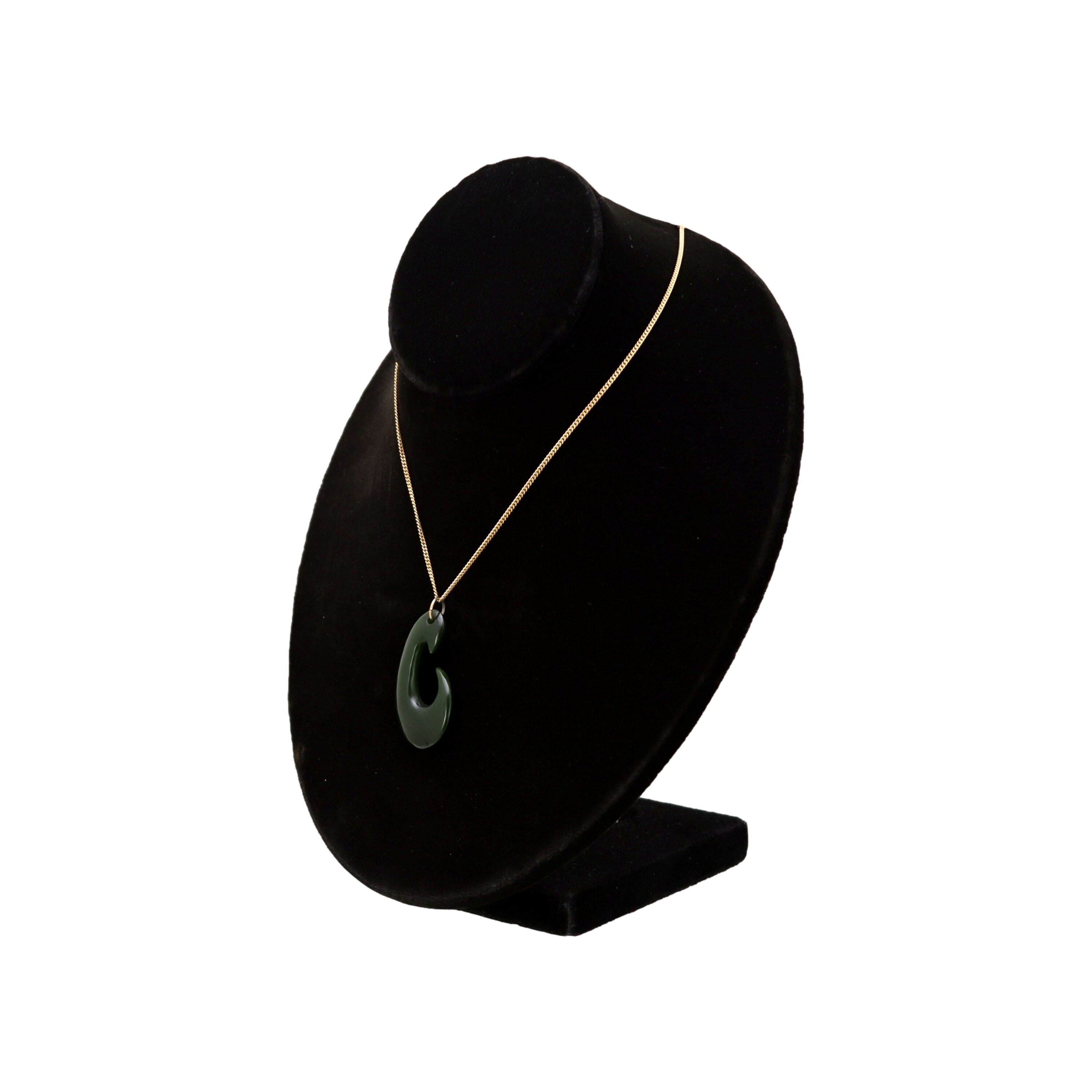 Polished Nephrite Jade Greenstone Pounamu FISH HOOK Pendant New Zealand ...