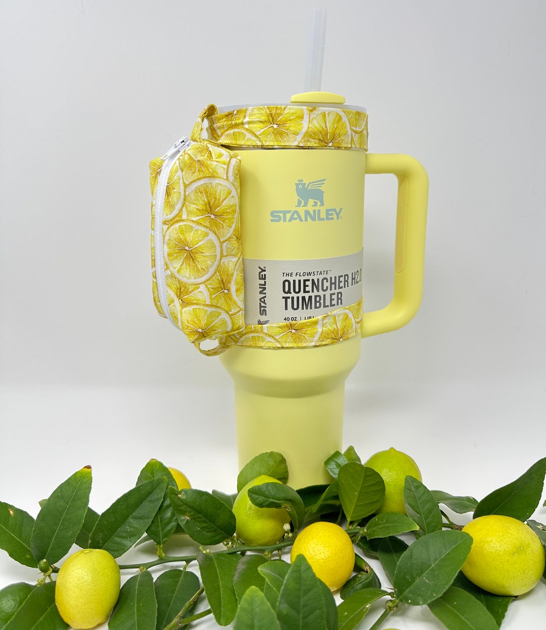 Stanley 40oz. Pomelo Yellow Lemon Slices Zippered Pouch, Tumbler ...