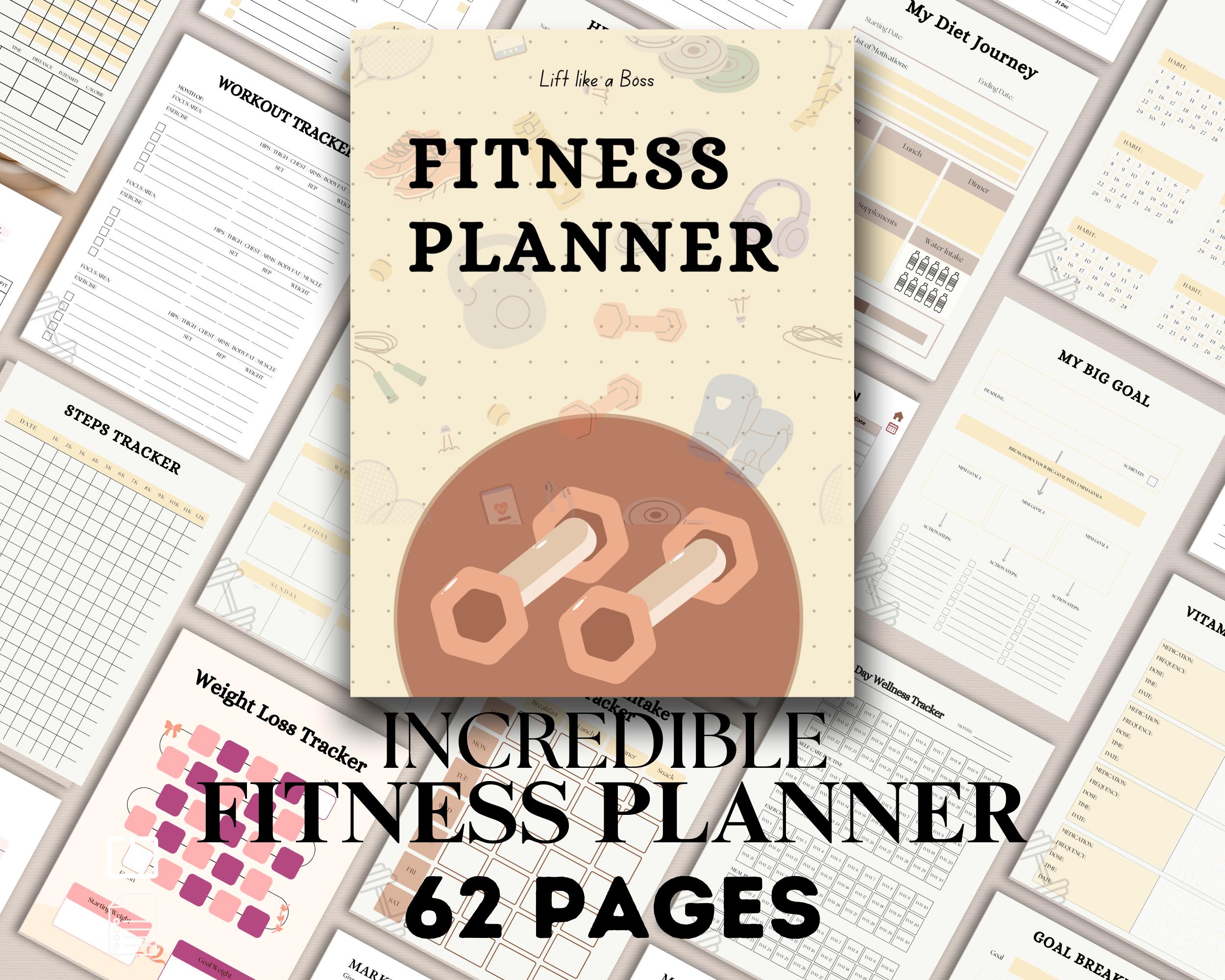 Fitness Planner, Workout Journal, Health Tracker, Goal Setting ...