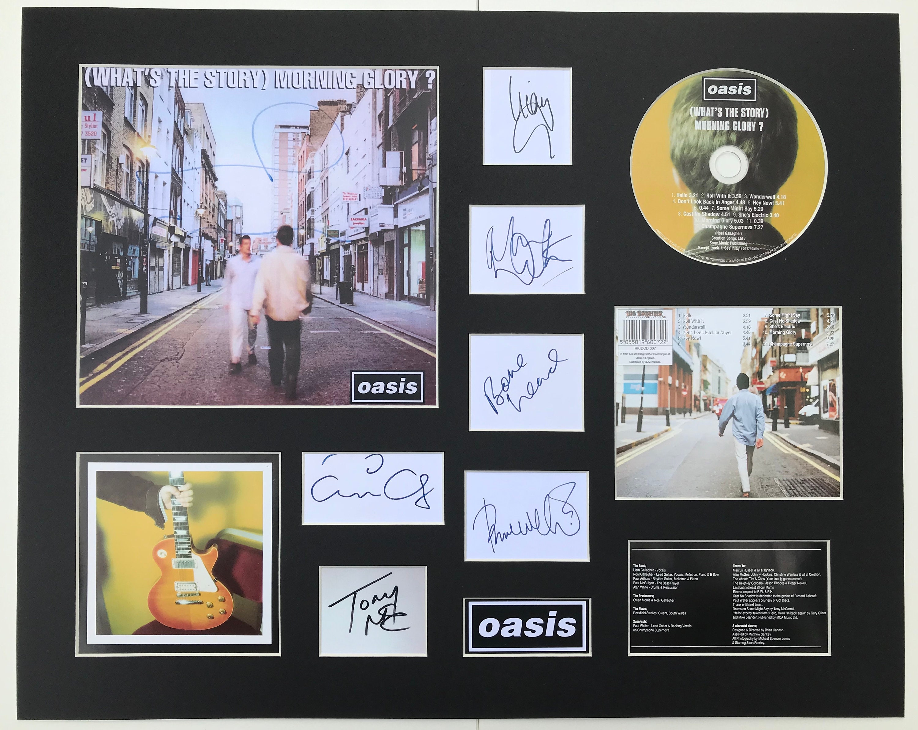 OASIS Signed Autographed What's The Story Morning | Etsy